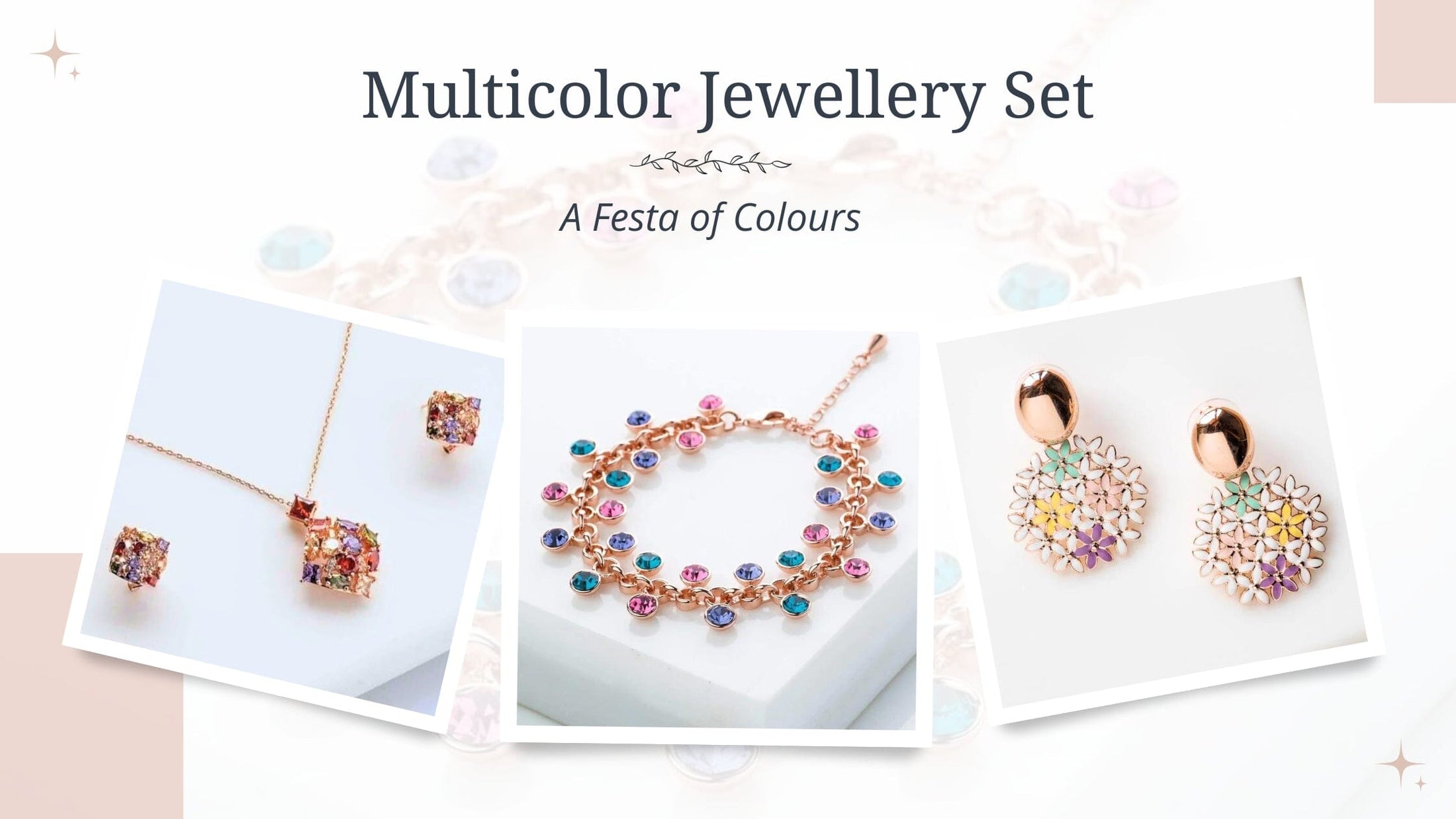 Multicolor Jewellery Set: A Festa of Colours – Blingvine