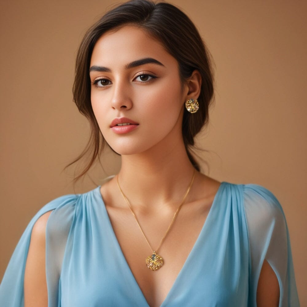 Sherry Pendant Set - Pink - Minima Collection – Blingvine