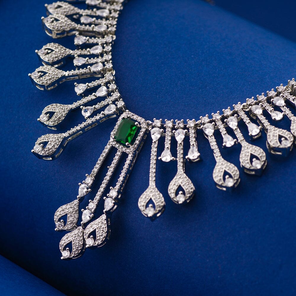 Diamond Necklace Set - Necklace for Weddings - Sitara Necklace Set by ...